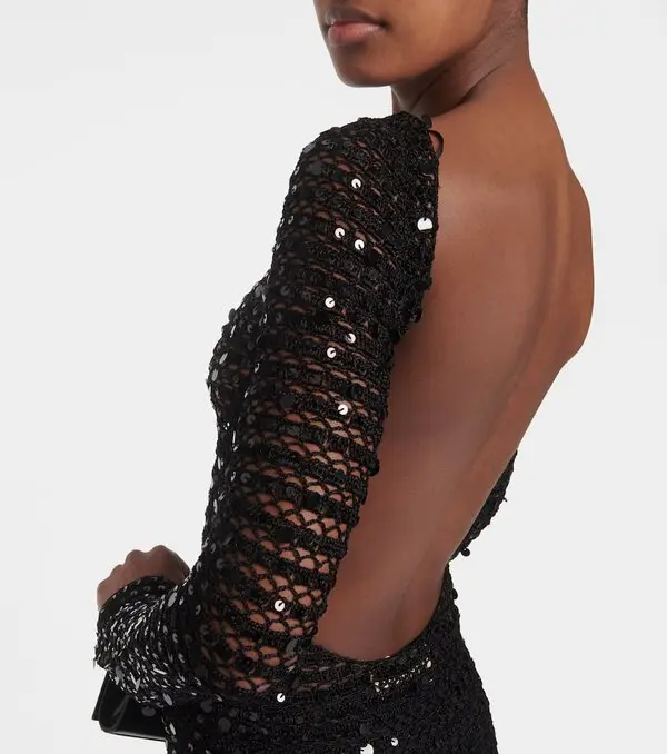 AYA MUSE Sequin Embellished Maxi Dress