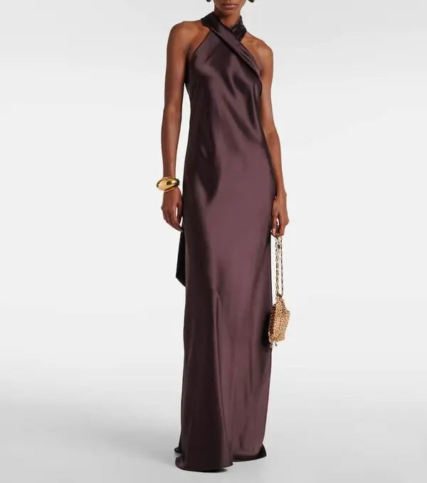 Galvan Pandora Halterneck Maxi Dress