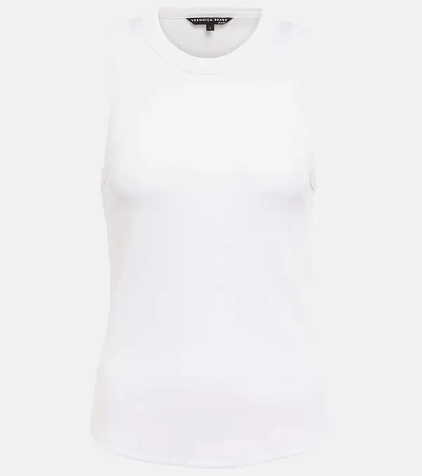 Veronica Beard Jordyn Cotton Tank Top - White