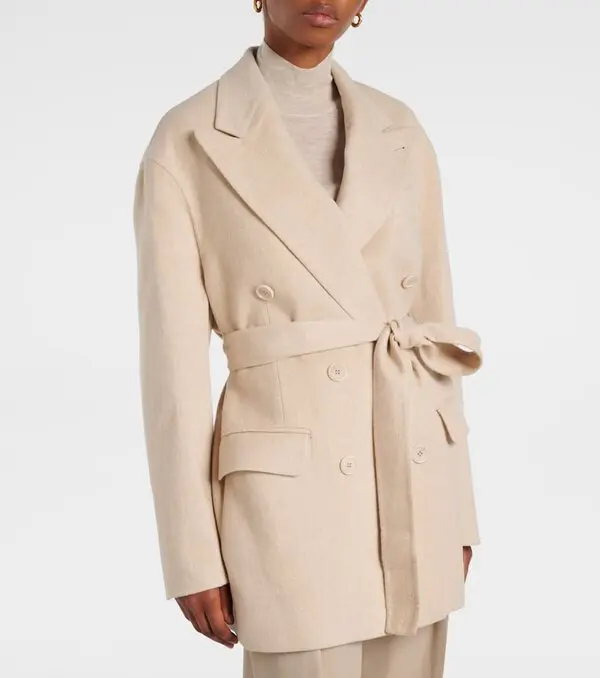 JOSEPH Double-breasted Belted Blazer
