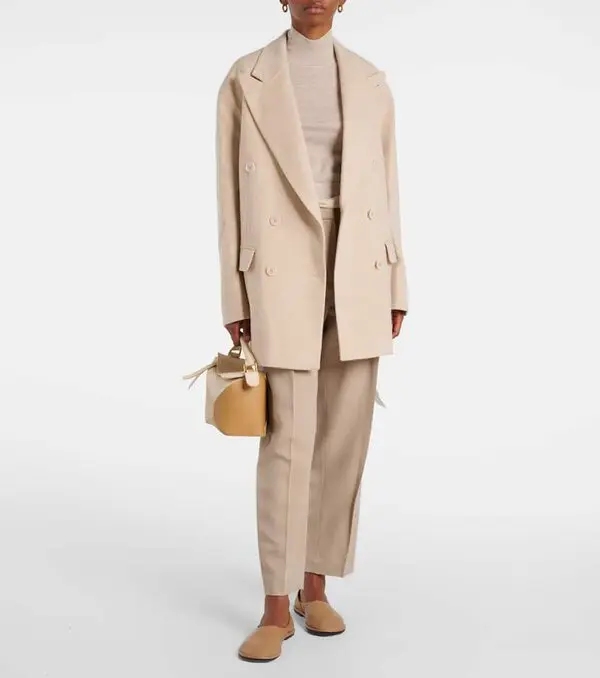 JOSEPH Double-breasted Belted Blazer