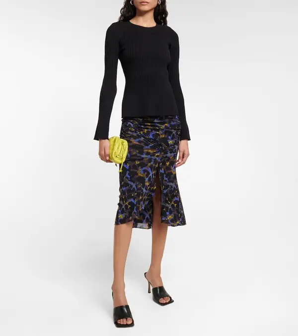 Diane Von Furstenberg Talley Ribbed-knit Sweater