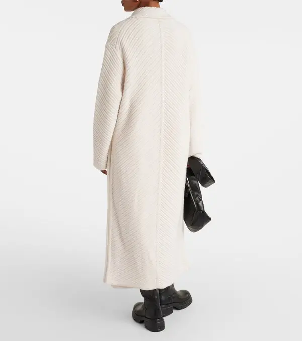 JOSEPH Ribbed-knit Wool-blend Coat