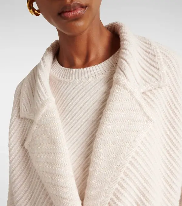 JOSEPH Ribbed-knit Wool-blend Coat