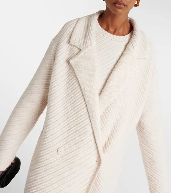 JOSEPH Ribbed-knit Wool-blend Coat