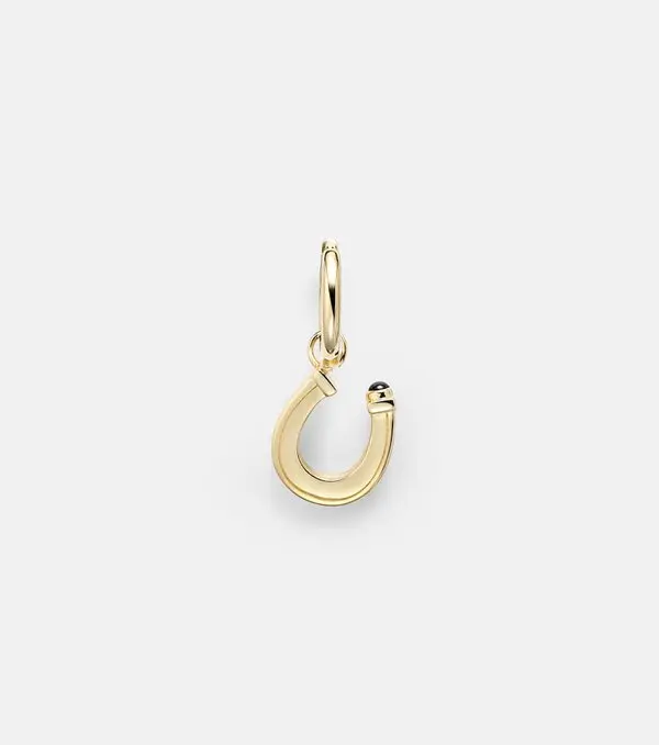 MARIE LICHTENBERG Baby Charm Horseshoe Earring - Gold