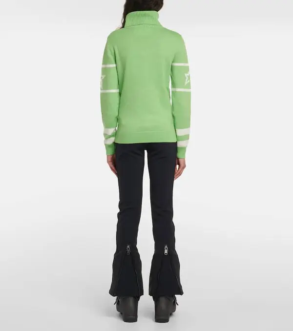 Perfect Moment Schild Intarsia Wool Sweater - Green