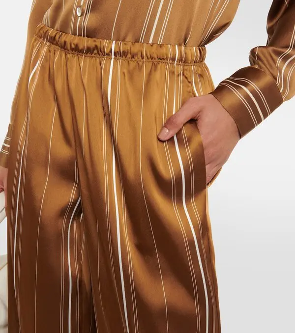 Vince High-rise Striped Trousers