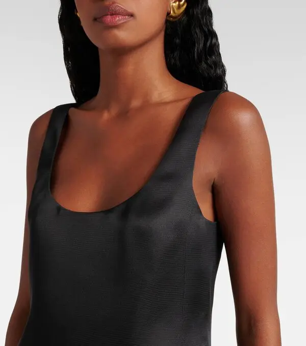 Khaite Pranta Silk Satin Minidress
