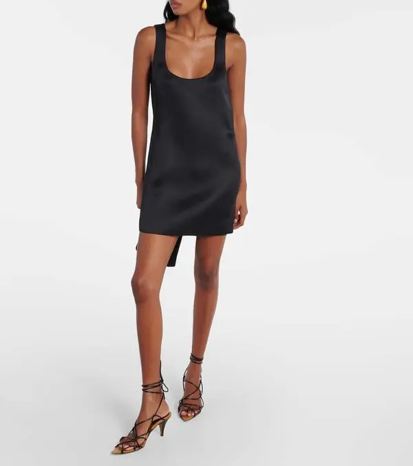Khaite Pranta Silk Satin Minidress