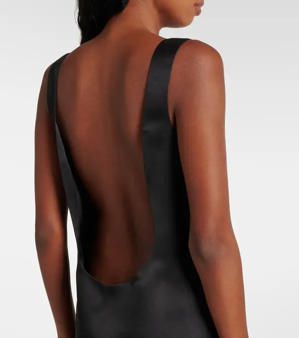 Khaite Pranta Silk Satin Minidress