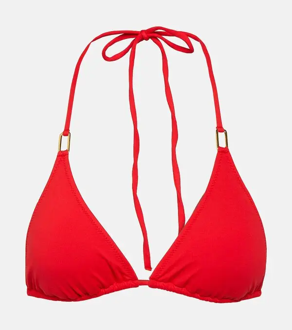 Melissa Odabash Cancun Triangle Bikini Top - Red