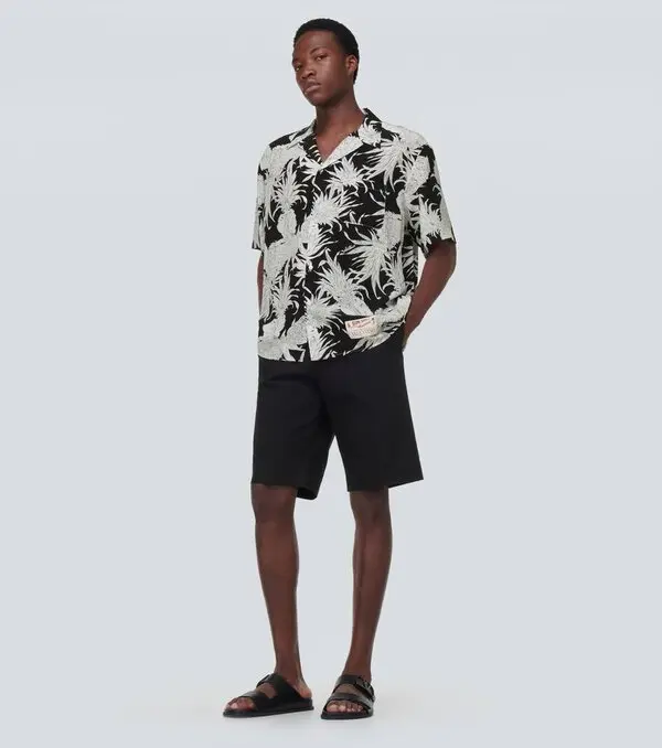 Valentino Garavani Printed Silk Bowling Shirt