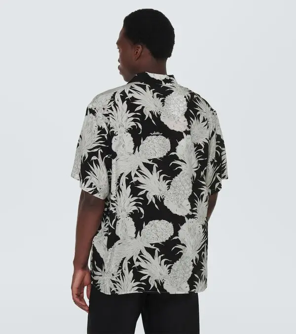 Valentino Garavani Printed Silk Bowling Shirt