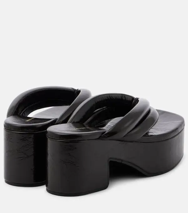 Dries Van Noten Leather Platform Sandals