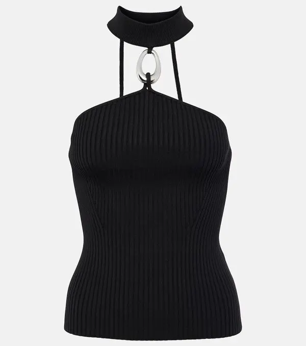 Simkhai Rubie Ribbed-knit Top - Black