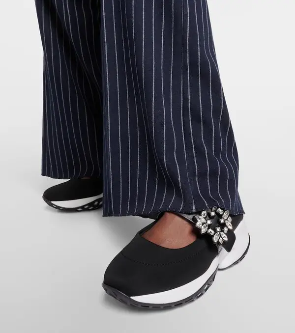 ROGER VIVIER Viv' Match Embellished Sneakers