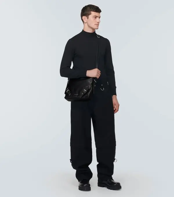 Givenchy Voyou Medium Leather Crossbody Bag