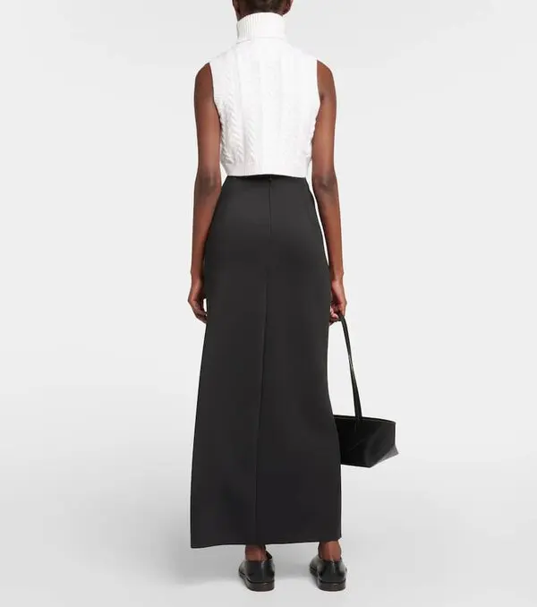 Max Mara Oscuro Wool And Cashmere Turtleneck Top