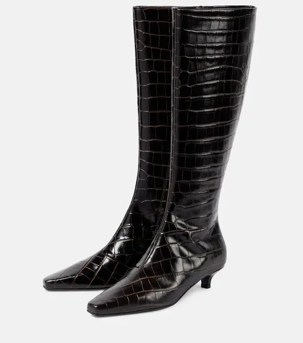 TOTEME Leather Knee-high Boots