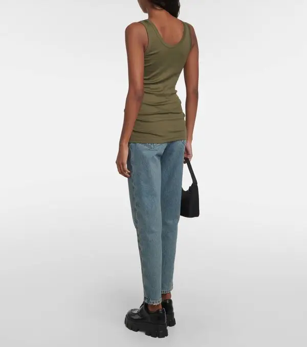 Prada Logo Cotton Tank Top