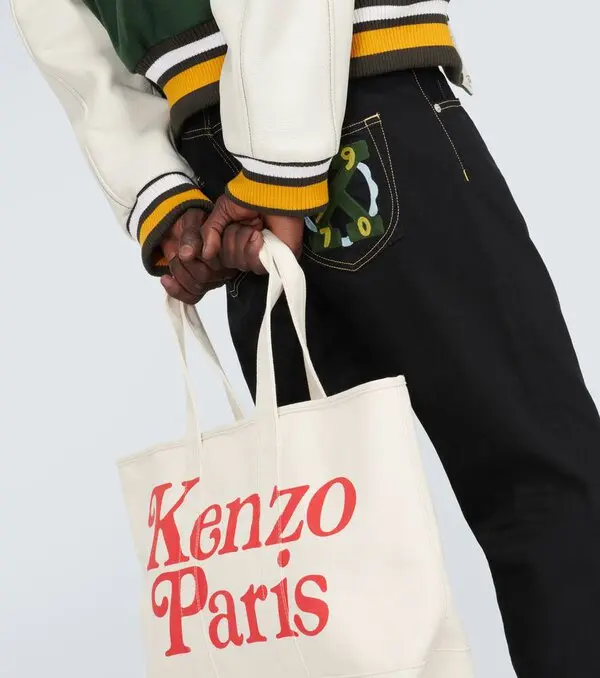 Kenzo X Verdy Utility Large Canvas Tote Bag