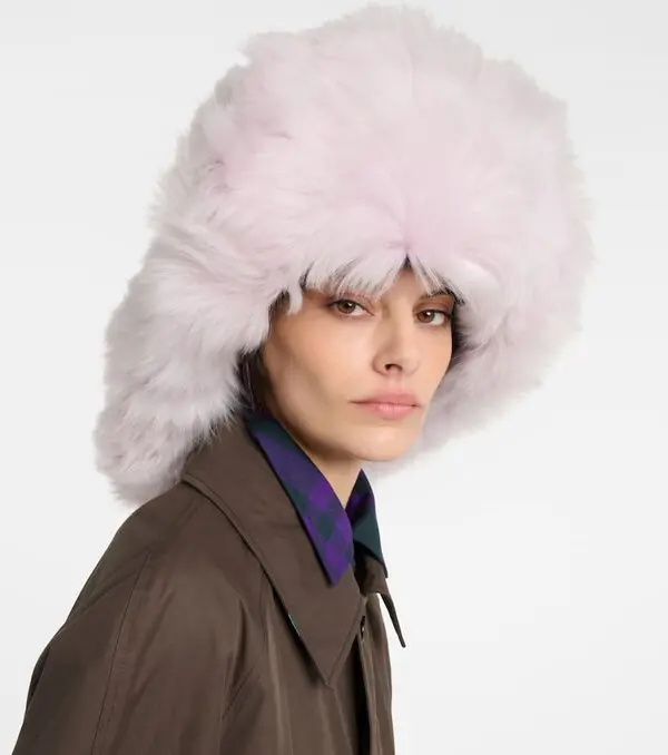 Burberry Shearling Trapper Hat