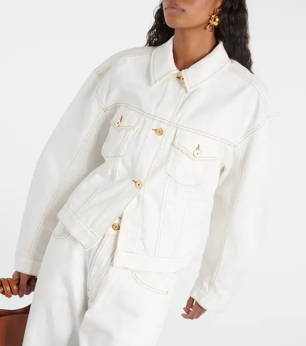 Jacquemus La Veste De-nimes Denim Jacket - Neutrals