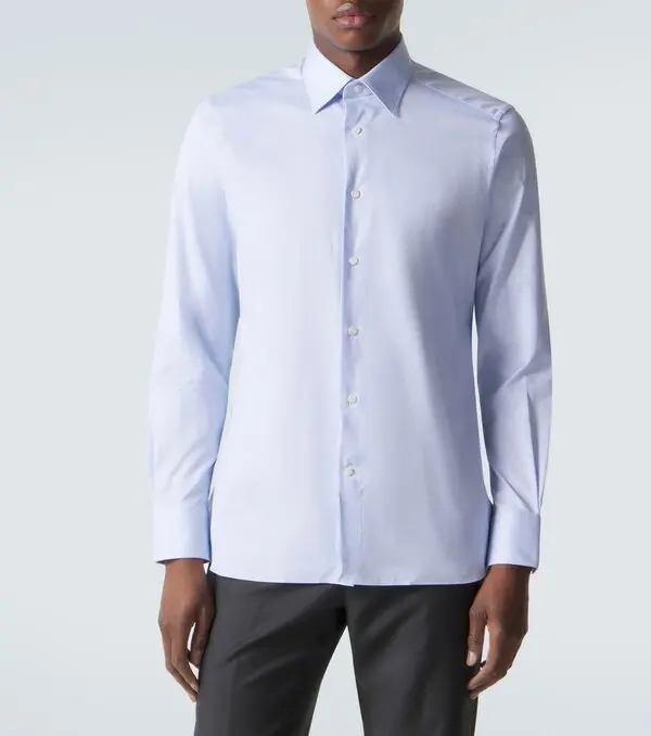 Zegna Cotton Oxford Shirt