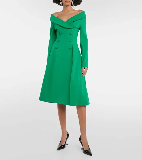 Dorothee Schumacher Off-the-shoulder Midi Dress