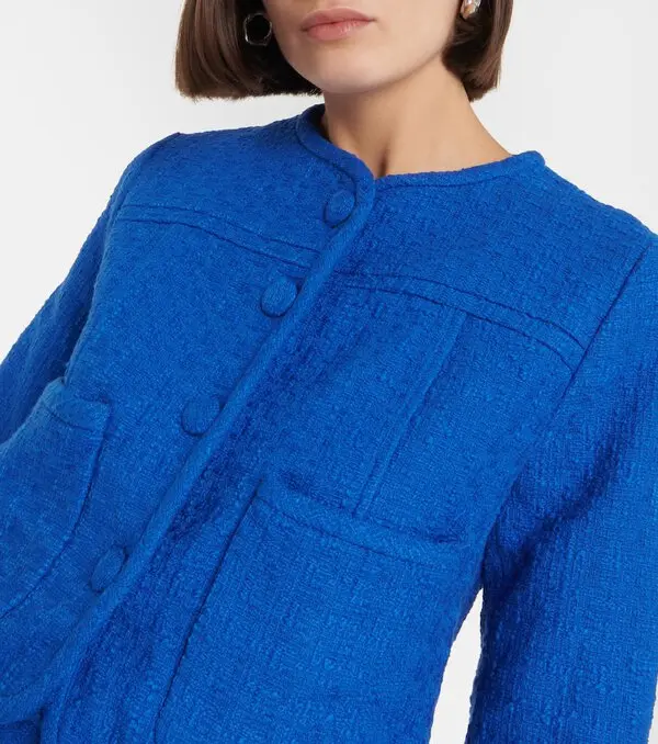 Proenza Schouler White Label Cropped Tweed Jacket