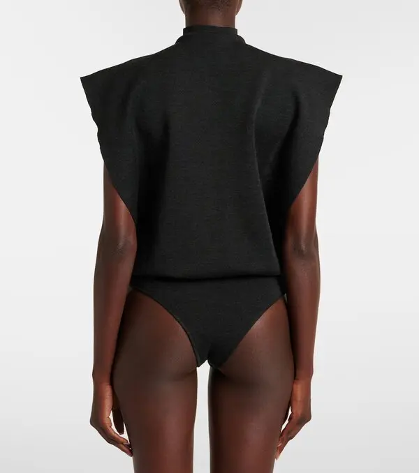 Alaïa Wool Bodysuit - Black