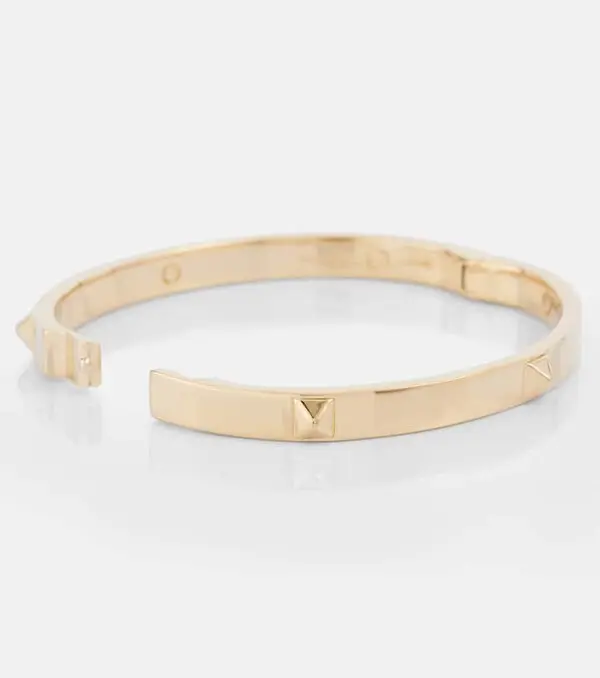 Valentino Garavani Rockstud Cuff Bracelet In Brass