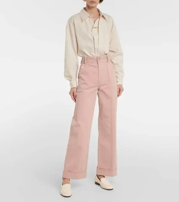 FRAME 70s High-rise Straight Jeans
