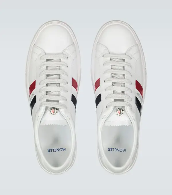 Moncler Monaco Leather Sneakers