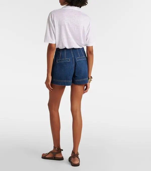 Veronica Beard Jaffe High-rise Denim Shorts