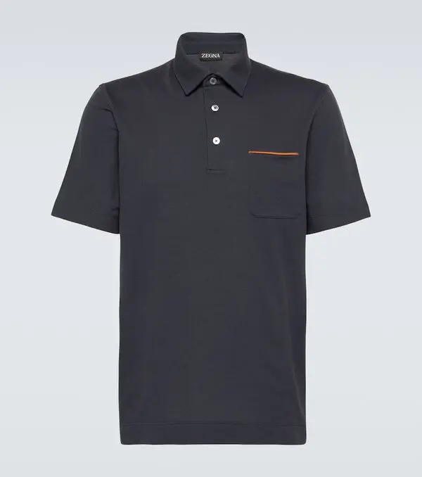 Zegna Cotton Pique Polo Shirt