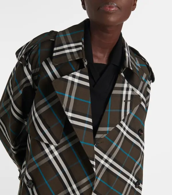 Burberry Checked Trench Coat