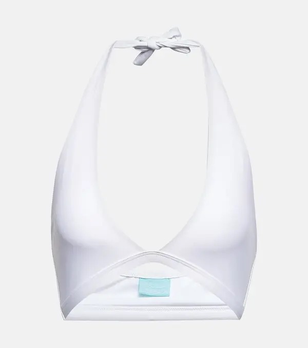 Melissa Odabash Prague Halterneck Bikini Top - White