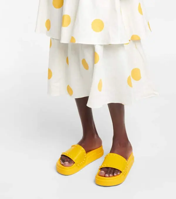 CHRISTIAN LOUBOUTIN Pool Stud Embellished Slides