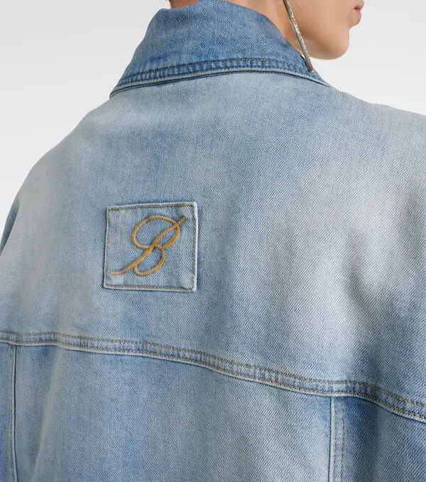 Blumarine Denim Bomber Jacket