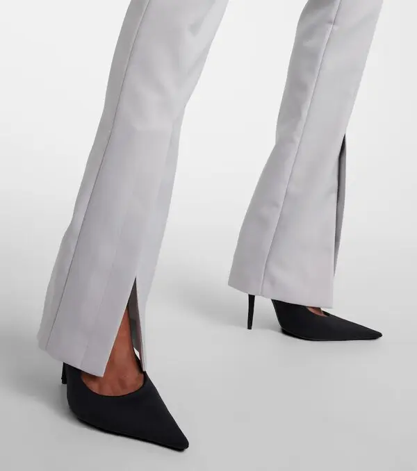 Off-White Mid-rise Flared Technical Pants - White