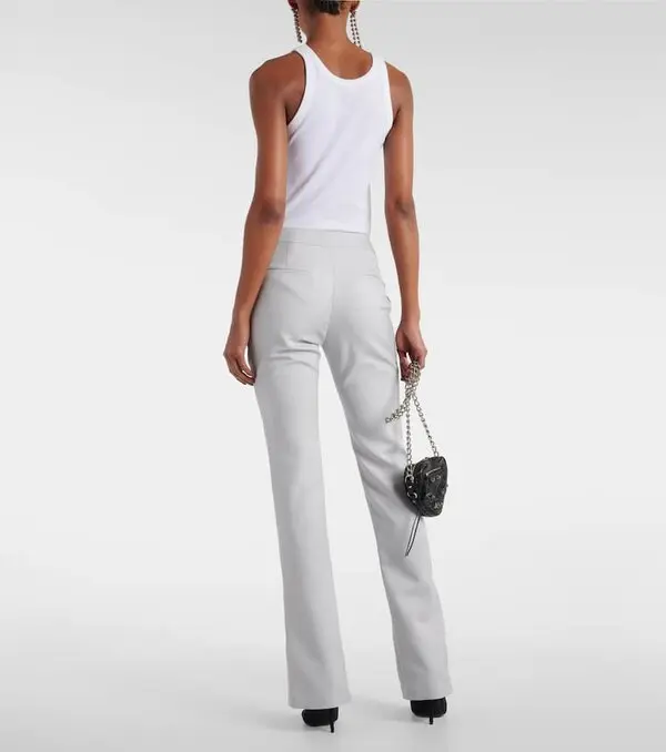 Off-White Mid-rise Flared Technical Pants - White