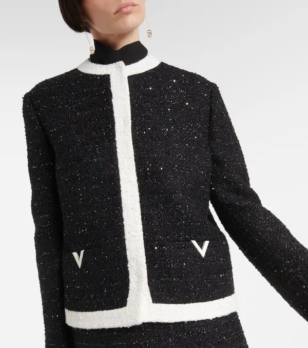 Valentino Garavani Tweed Lamé Jacket