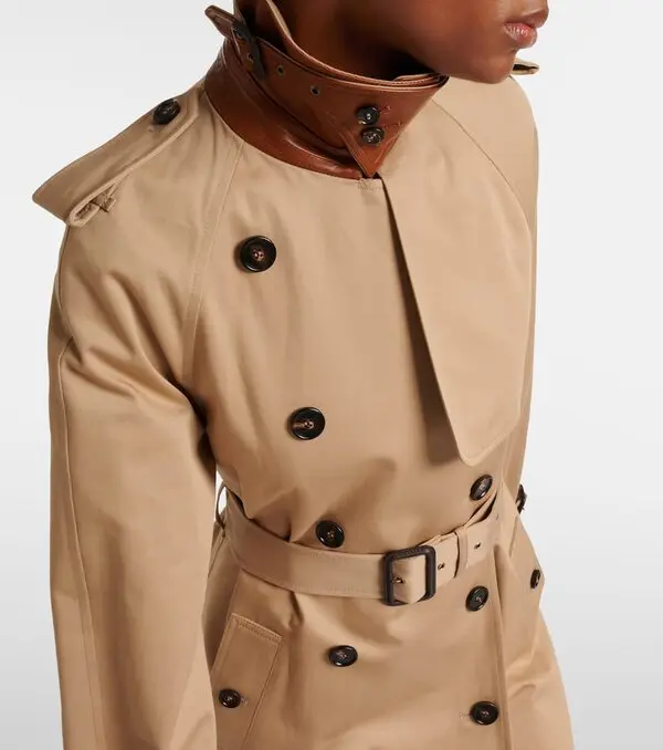 Chloé Caped Cotton Gabardine Trench Coat