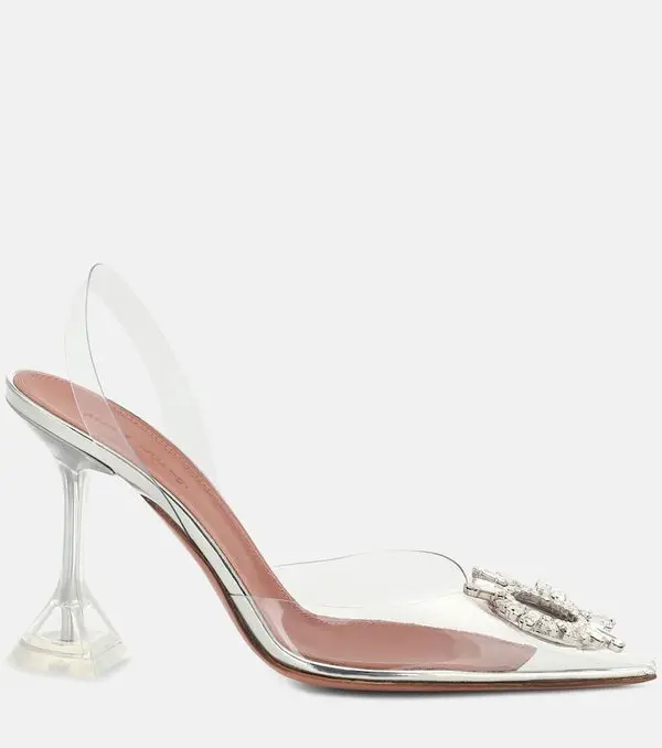 Amina Muaddi Begum Embellished Pumps