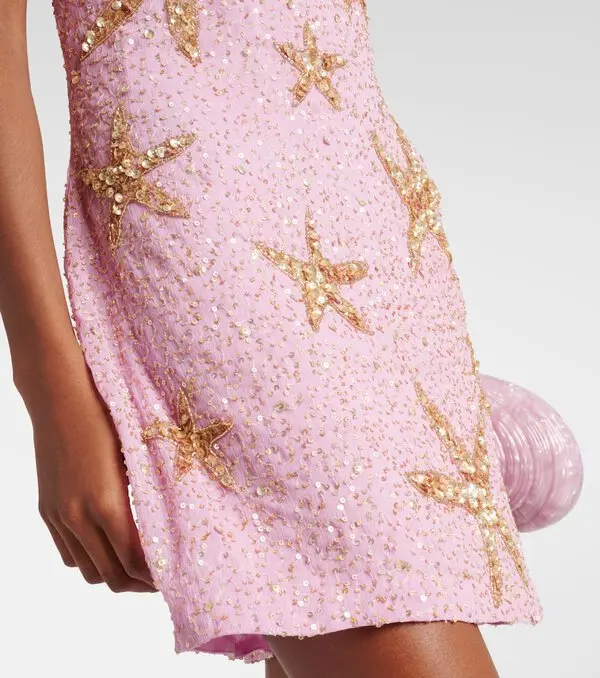 Rixo Christabel Sequined Mini Dress