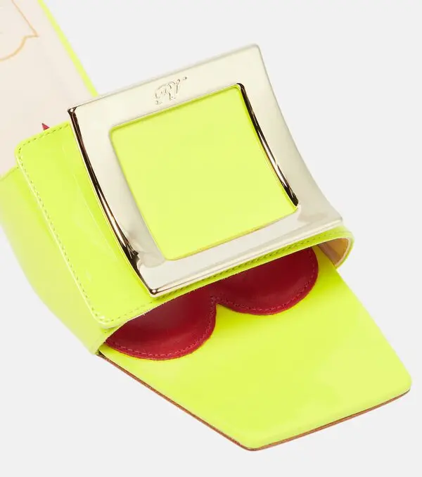 ROGER VIVIER Love 45 Patent Leather Mules