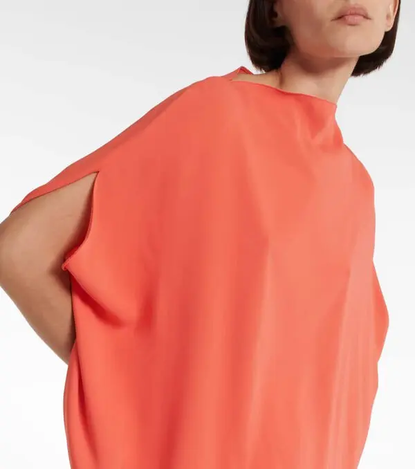 MAISON MARGIELA Draped Satin Top