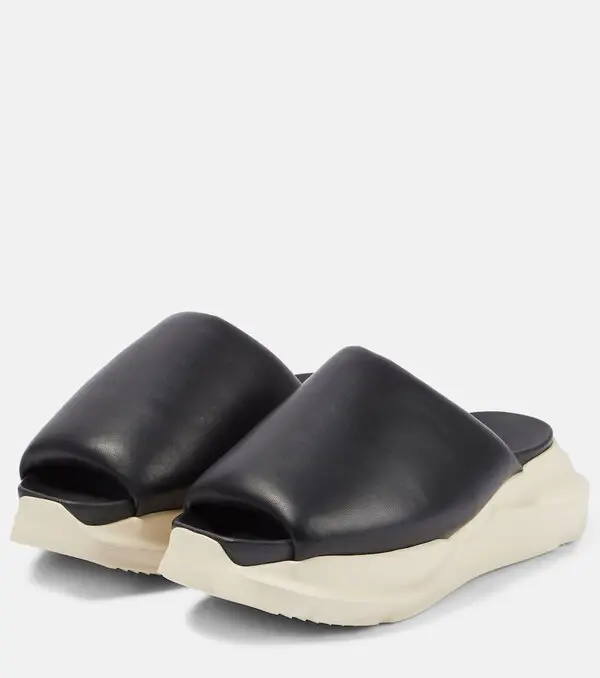 Rick Owens Leather Slides